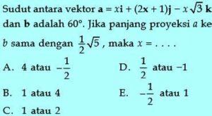 Contoh soal proyeksi vektor & jawabannya – soalfismat